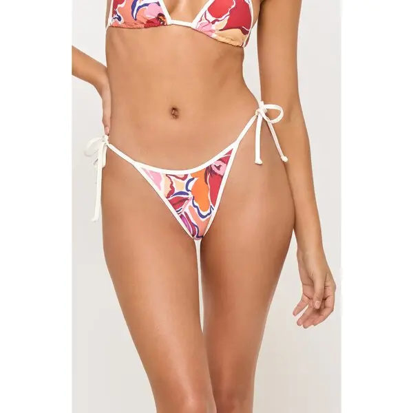 L*Space Levy Bitsy Side Tie Bikini Bottoms - Lost In The Blooms