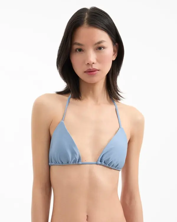 Veronica Beard Cala Bikini Top - Lake Mist