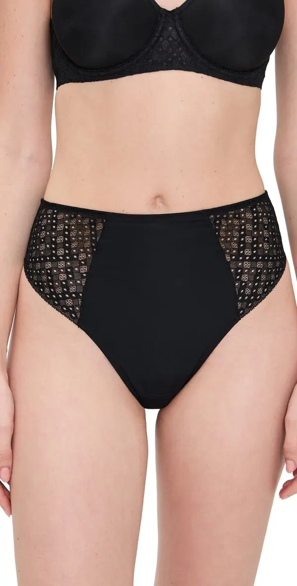 Natori Harmony High Rise Thong - Black
