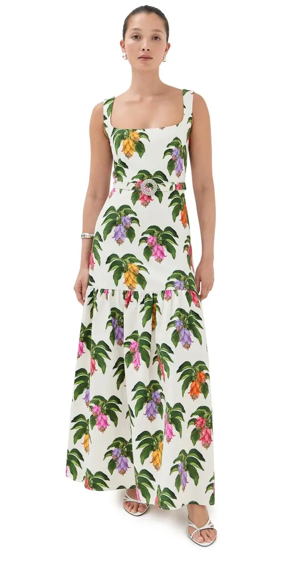 Borgo De Nor Davie Jacquard Maxi Dress
