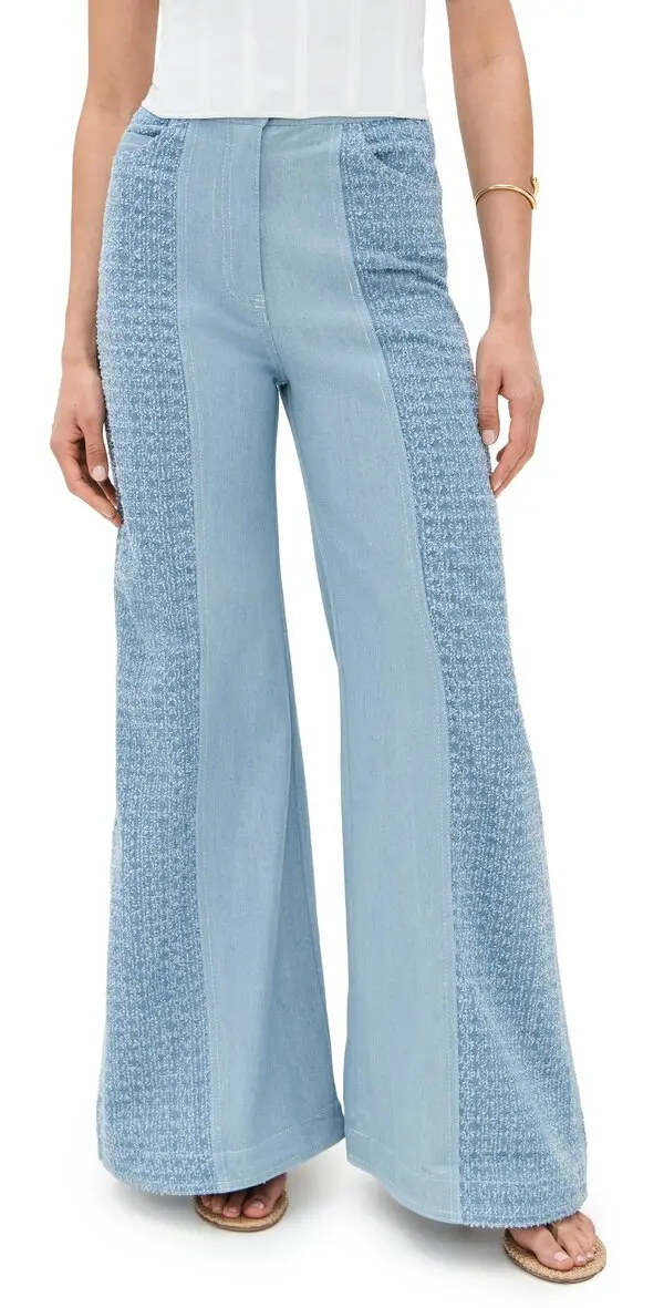 SABINA MUSAYEV Ace Wide-leg Pants - Light Blue