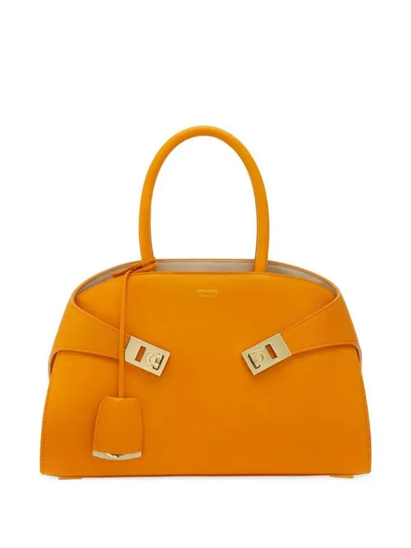 FERRAGAMO Medium Hug Tote Bag - Orange