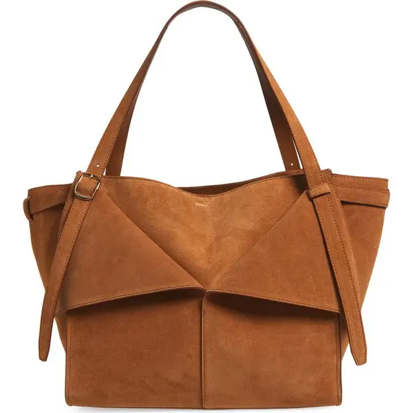 Coperni Cabas Suede Belted Tote