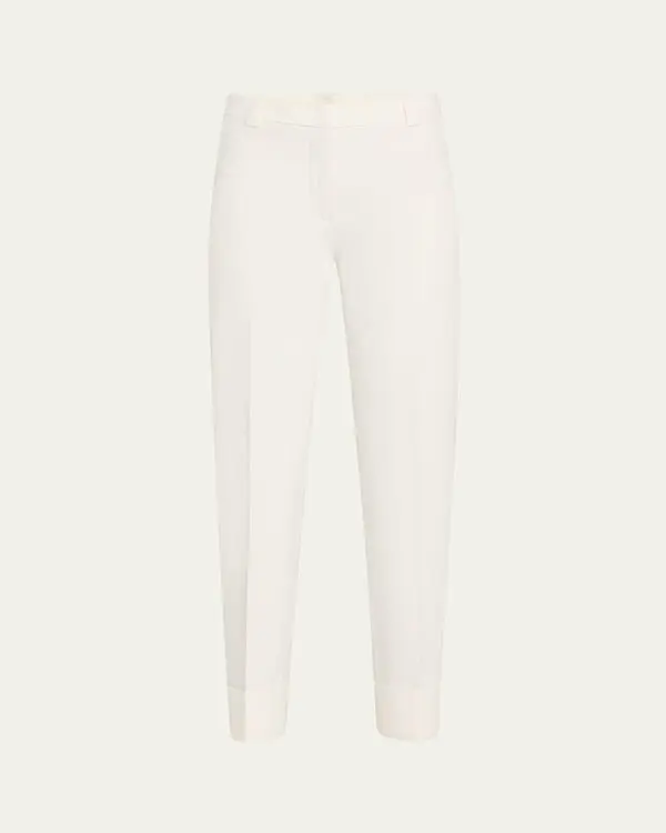 Akris Maxima Cotton Denim Cropped Pants