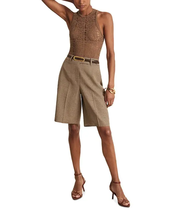 REISS Atelier Francesca Bodysuit - Taupe