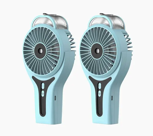 SUNNEDAY S/2 Handheld Rechargeable Coolingmisting Fans