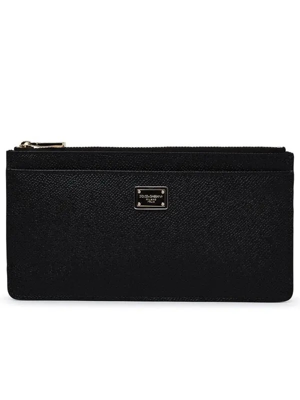 Dolce & Gabbana Leather Card Holder - Black