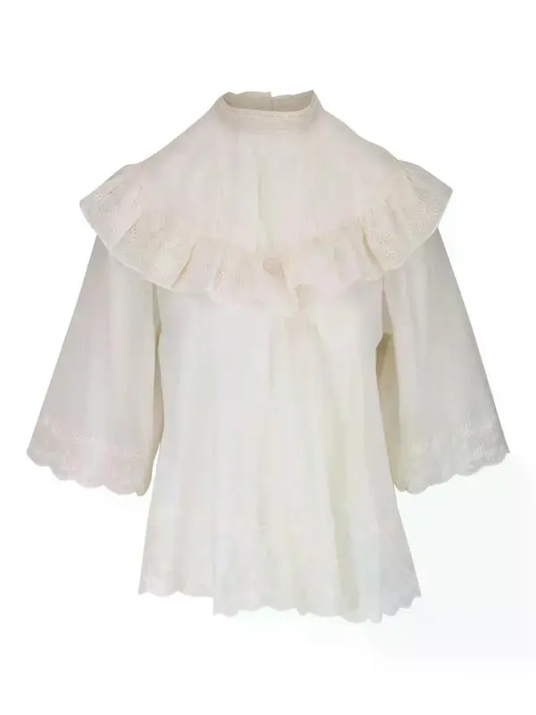 NILI LOTAN Alain Blouse - Neutrals