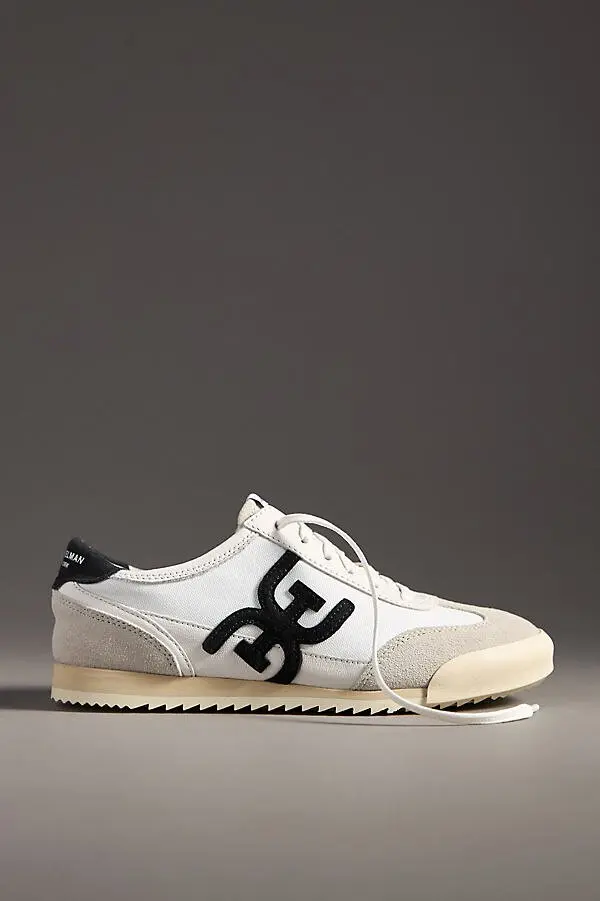 Sam Edelman Ivey Lace-up Sneakers - Black & White Pattern