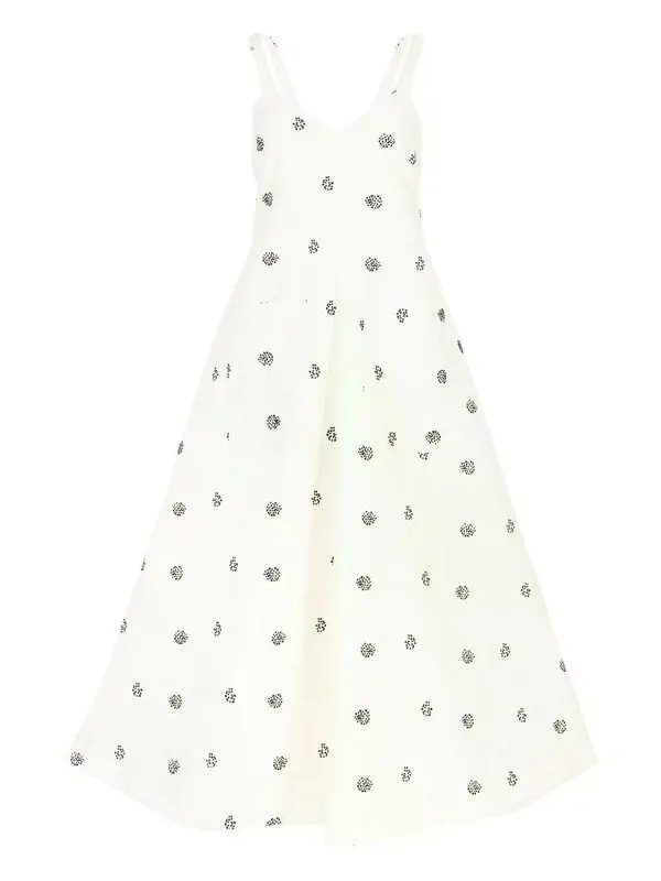 Rosie Assoulin Pocktail Midi Dress - Neutrals