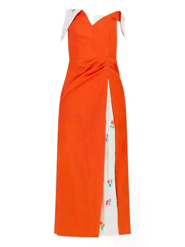 Rosie Assoulin Crinkle Twill Maxi Dress