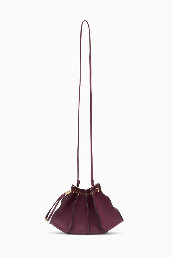 Ulla Johnson Adria Small Crossbody Handbag - Bordeaux