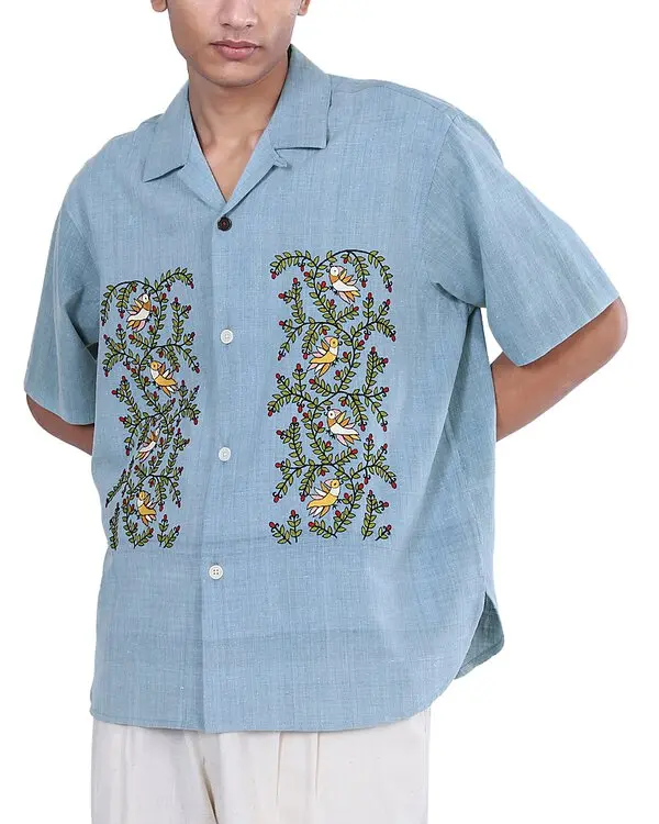 KARDO Ronen Half Sleeve Button Front Camp Shirt