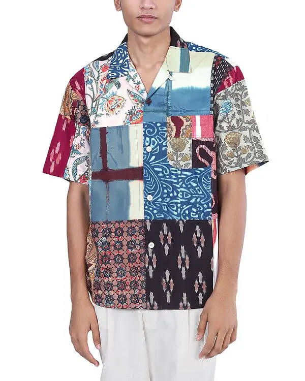 KARDO Ronen Half Sleeve Button Front Camp Shirt
