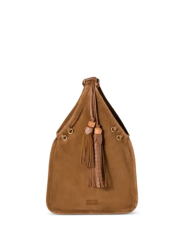 Miu Miu Shoulder Bag With Tassels - Rovere