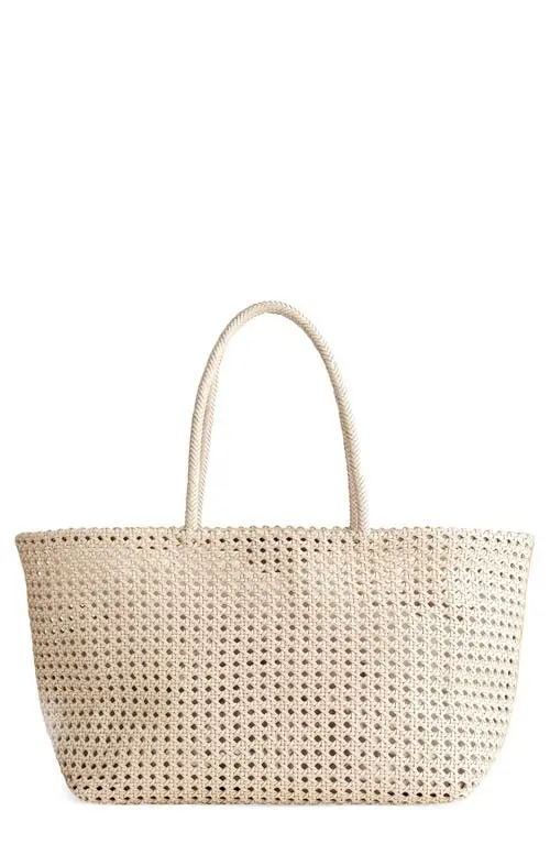 Madewell The Handwoven Cane Tote - Alabaster