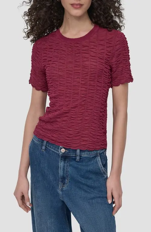 Dkny Textured Short-sleeve Sweater - Beet