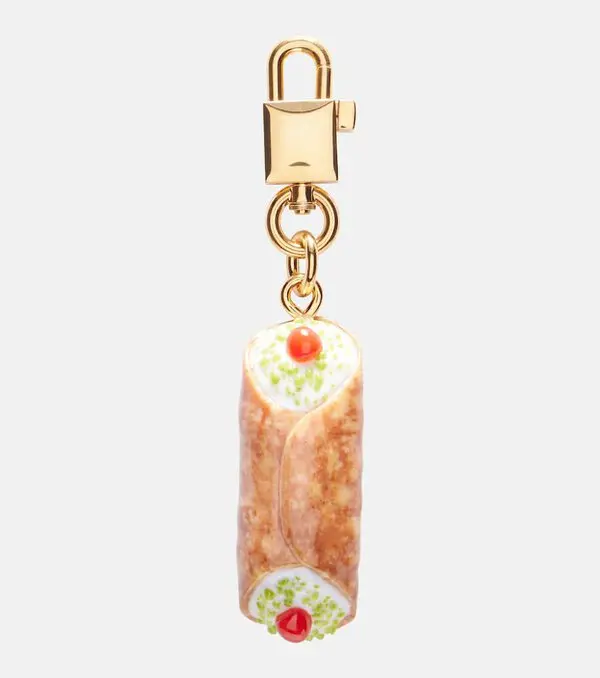 Dolce & Gabbana Sicily Cannolo Keychain - Multicoloured