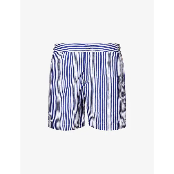 Orlebar Brown Bulldog Shore Striped Woven Swim Shorts - Blue/white