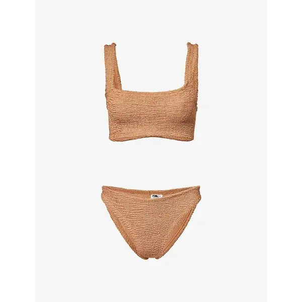 Hunza G Xandra Bikini Set - Metallic Coco