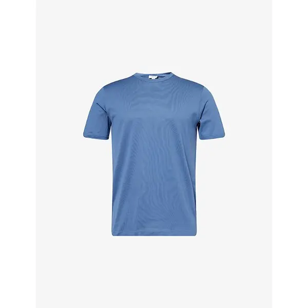 Sunspel Classic Crewneck Cotton T-shirt - Soft Denim