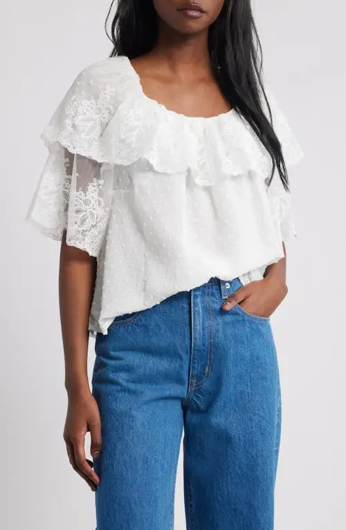 LIPSY Lace Off-the-shoulder Top