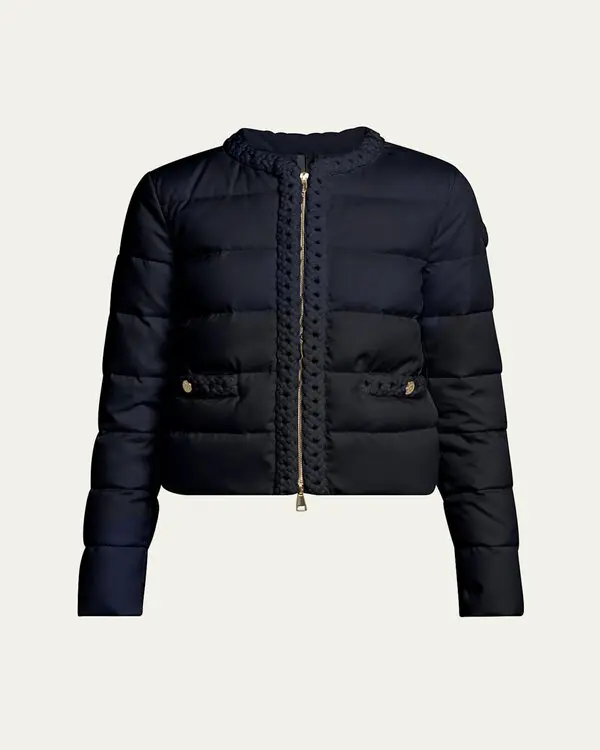 Moncler Maur Short Down Jacket - Navy