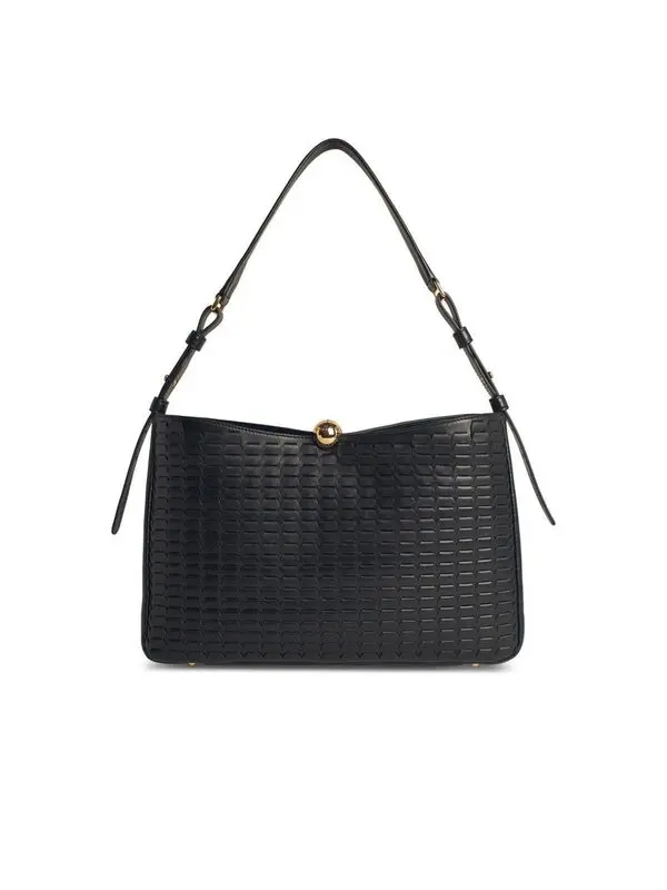 Furla Large 'sfera Soft' Leather Bag - Black