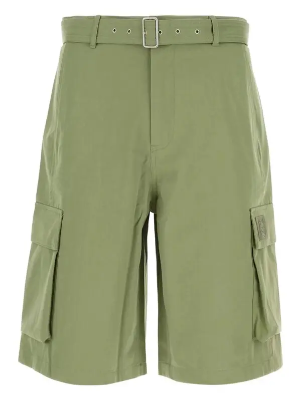 Maison Kitsuné Belted Cargo Bermuda - Green