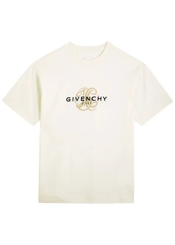 Givenchy Logo-printed Cotton T-shirt - Off White