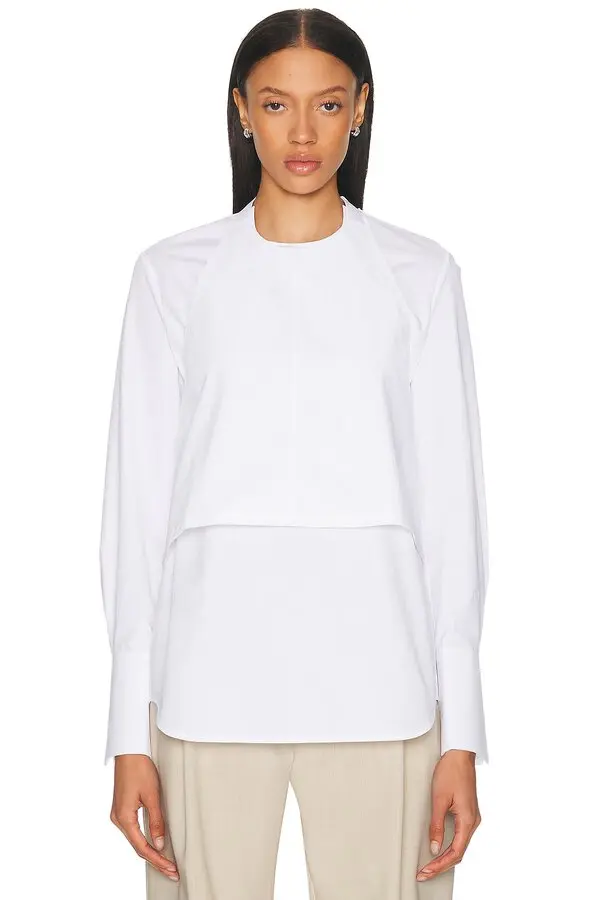 Wardrobe.NYC Layered Halter Shirt