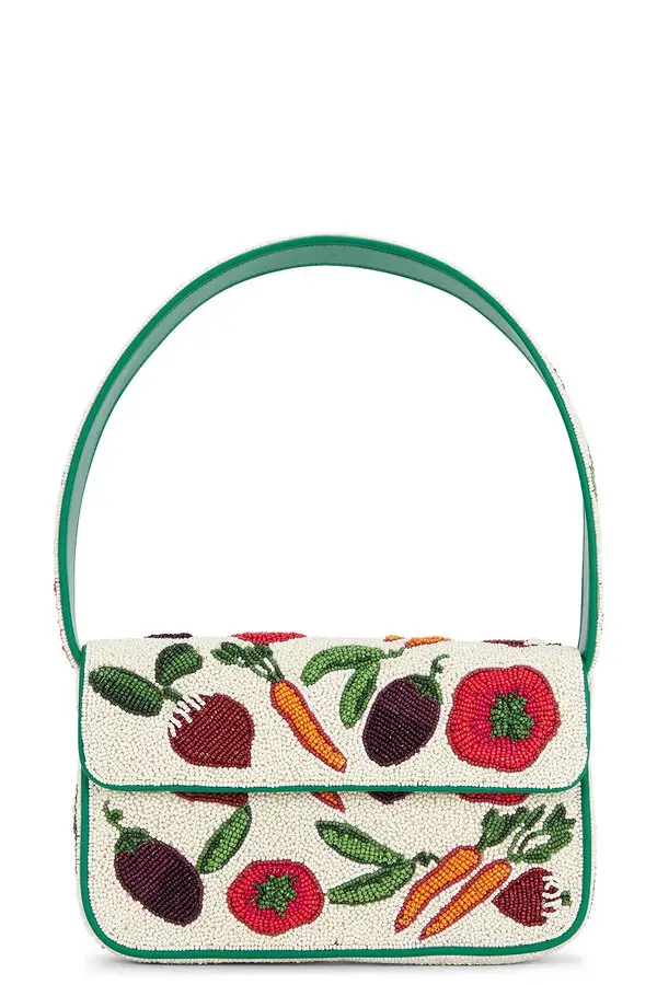 Staud Tommy Beaded Bag - Crudite