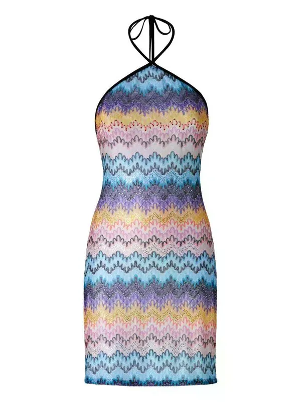 Missoni Zigzag Mini Dress - Blue
