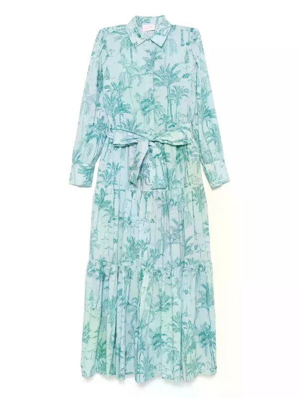 MC2 SAINT BARTH Jensen Maxi Dress - Blue
