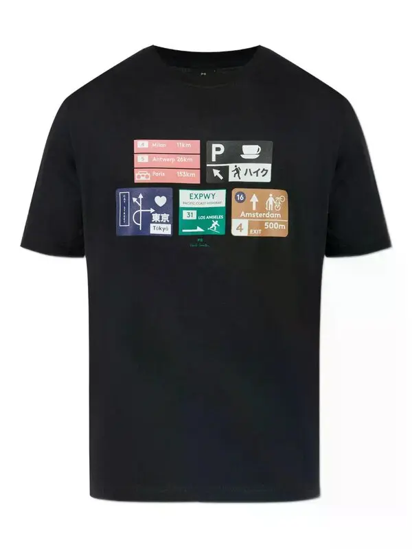 Paul Smith Graphic-print T-shirt - Black