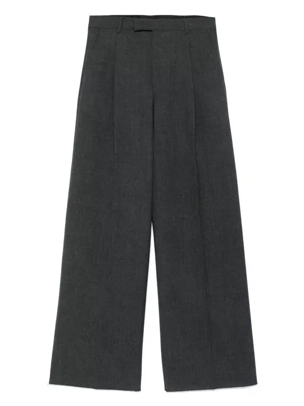 Husbands Wool Wide-leg Trousers