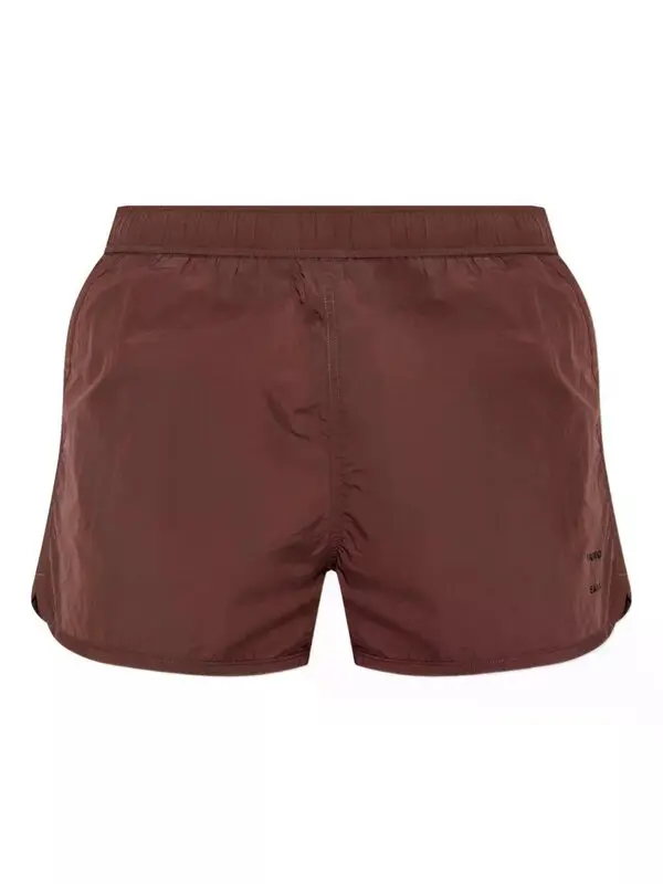 SAMSOE SAMSOE Joel Elasticated-waistband Swim Shorts - Brown