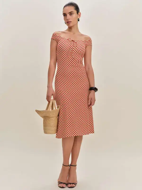 Milo Knit Midi Dress - Yellow