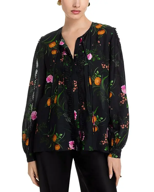 Kobi Halperin Ren Blouse - Black Multi