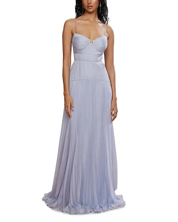 AMUR Saylor Pleated Gown