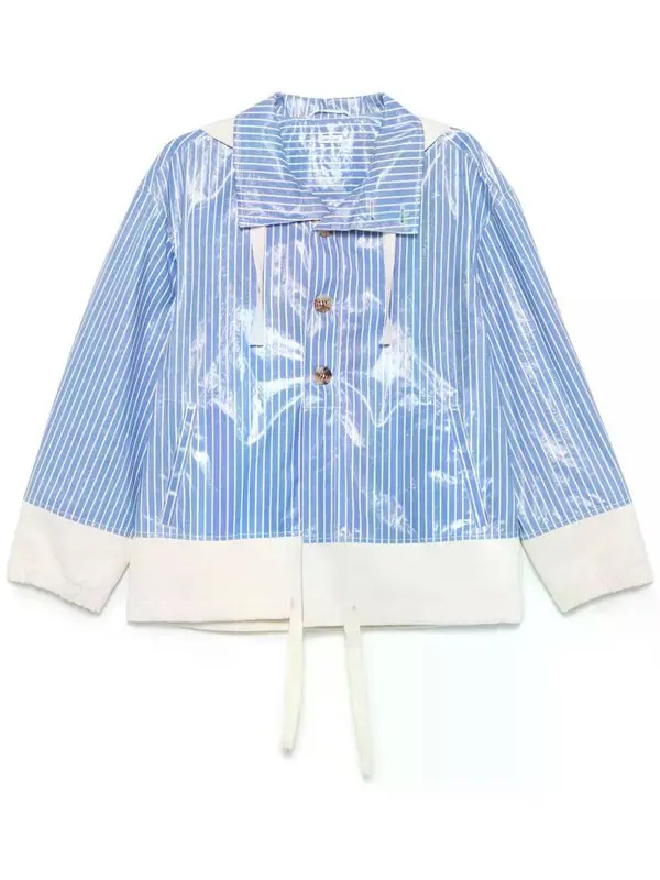 Thom Browne Pinstripe Hooded Jacket