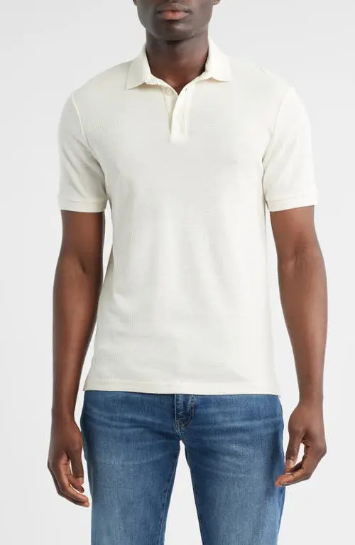 MAVI Slim Fit Cotton Polo - Antique White