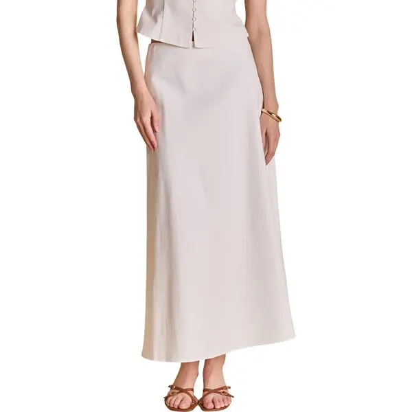 Endless Rose Cotton & Linen Blend Maxi Skirt