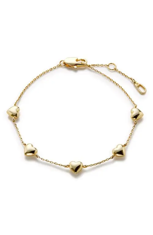 ANA LUISA Lani Puffy Heart Station Bracelet