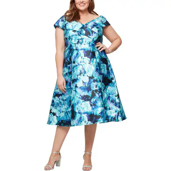 sachin and babi light blue dress House Dresses for Older Women Womens Chiffon Cocktail Maxi Dress, Long  Sleeve V Neck Chiffon A-Line Flowy Wedding Guest Dresses Evening Dresses  Green XXL main image 1