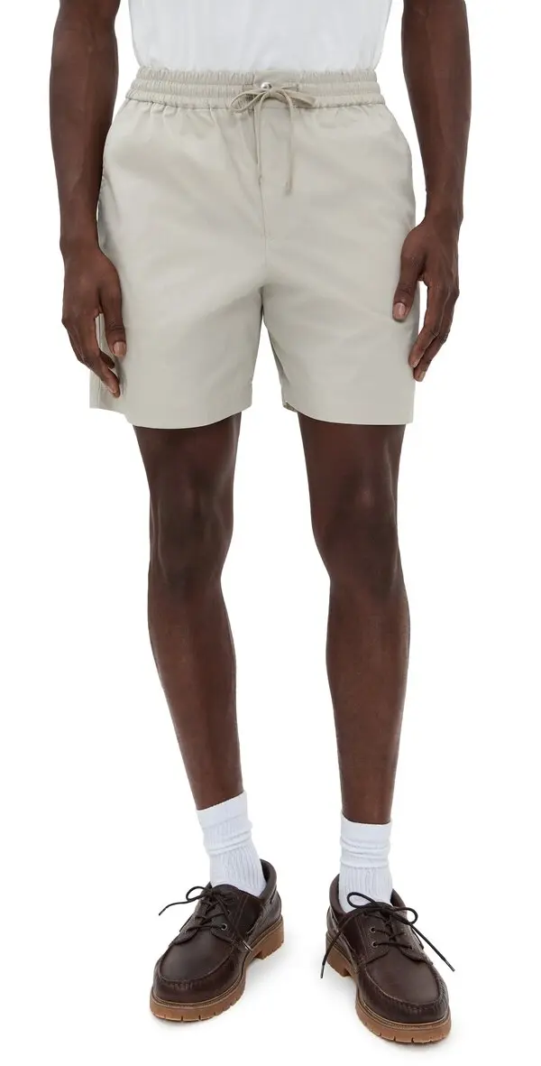 Maison Kitsuné Elasticated Ripstop Shorts - Truffle