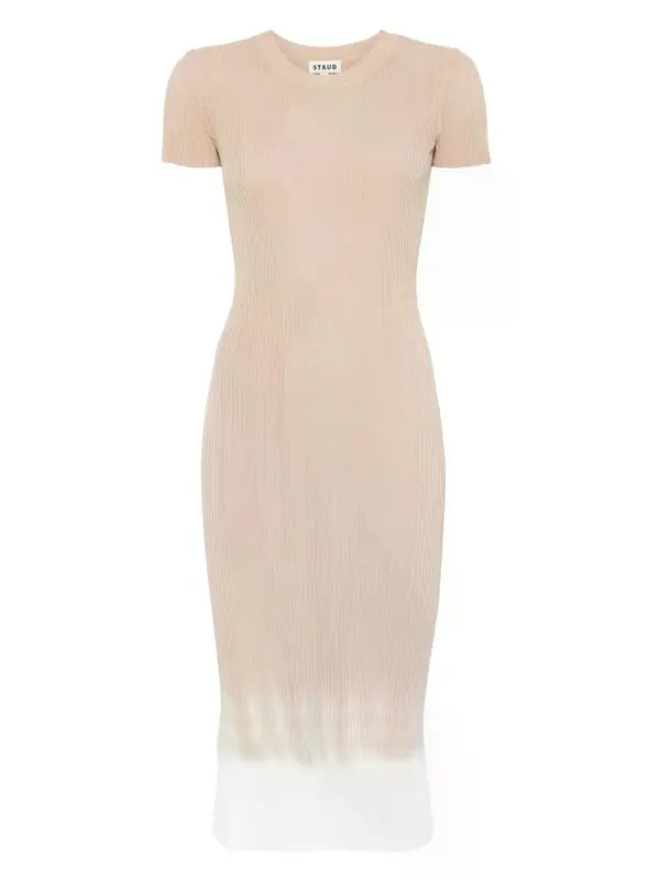 Staud Colleen Midi Dress - Neutrals