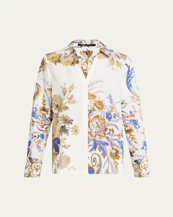 Kobi Halperin Laurent Floral-print Cotton Blouse