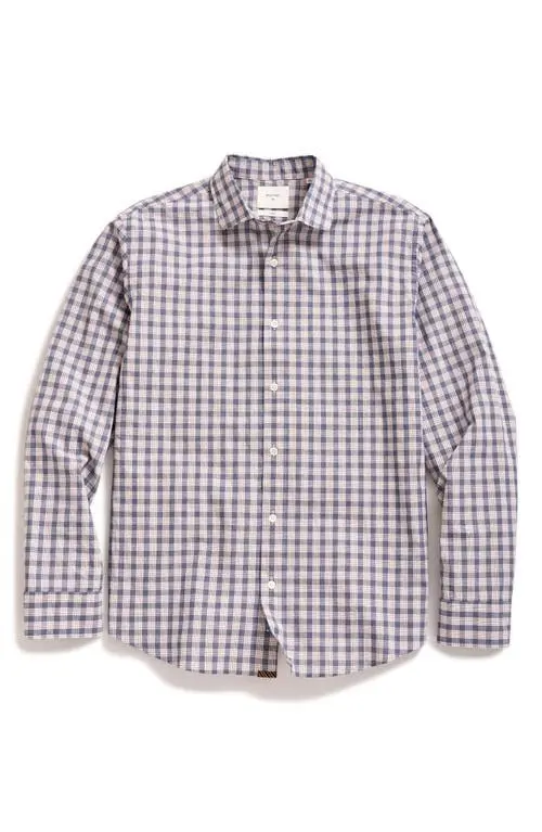 Billy Reid Standard Fit Slub Grid Cotton Button-up Shirt