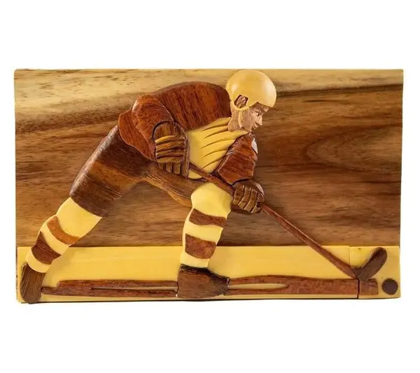CARVER DAN'S Hockey Puzzle Box